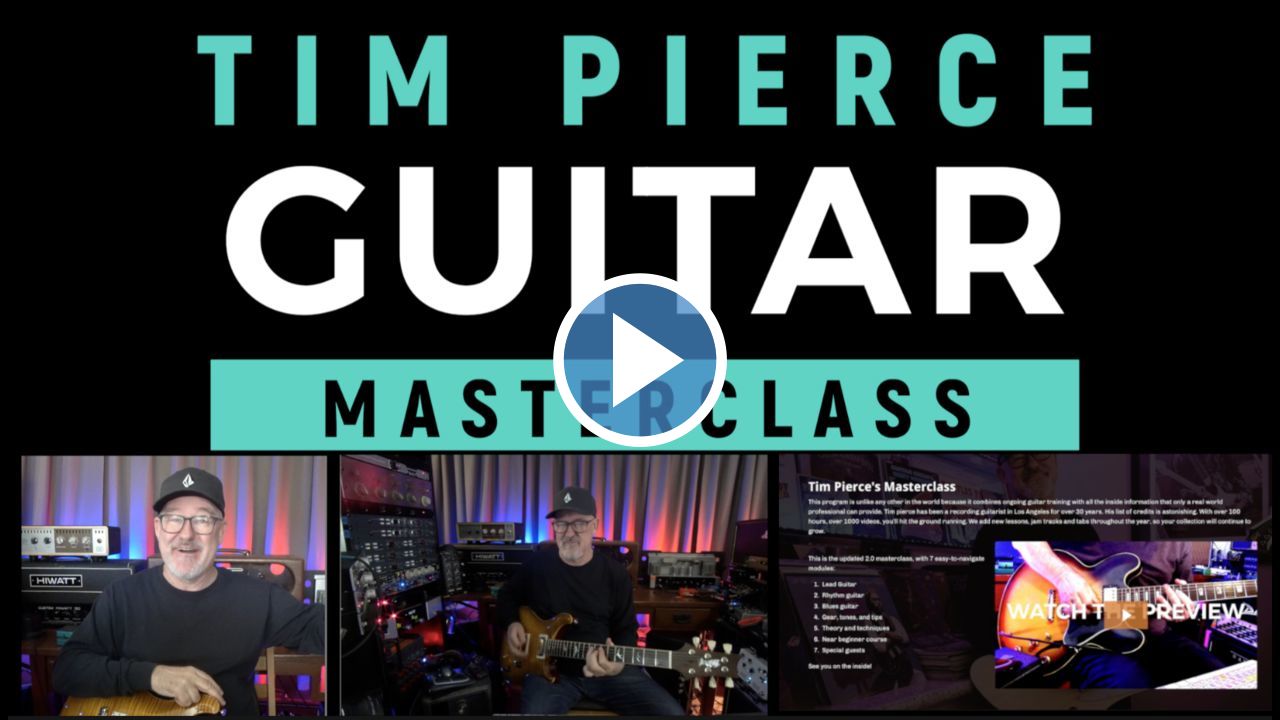Subscribe to the Tim Pierce's Masterclass NOW / All Guitar Network